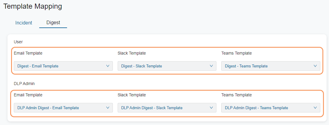 Managing Incident and Digest Template Mappings | Zscaler