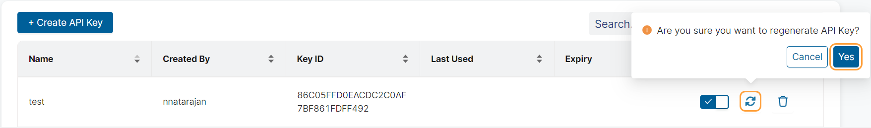ワークフロー自動化APIキーの管理 | Zscaler