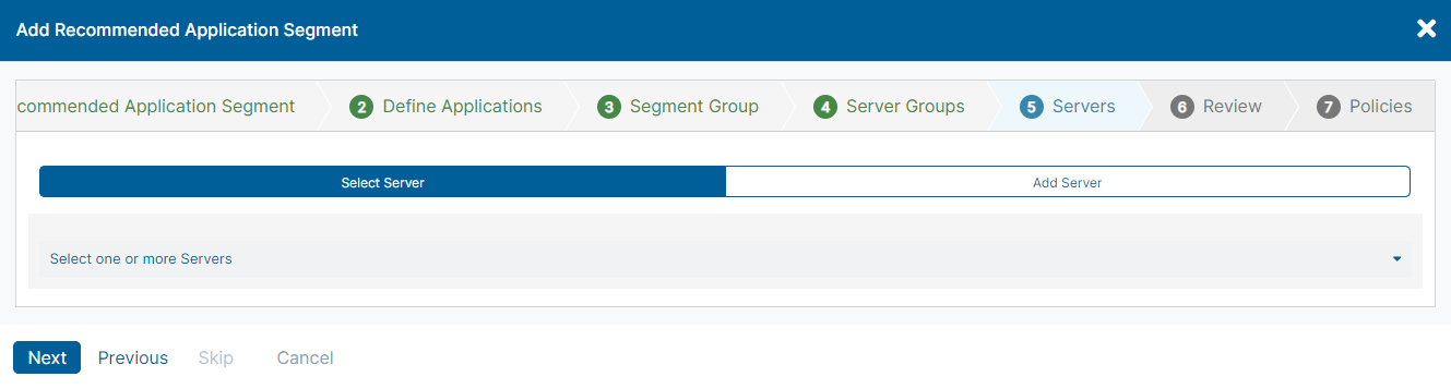 Configuring Recommended Application Segments | Zscaler