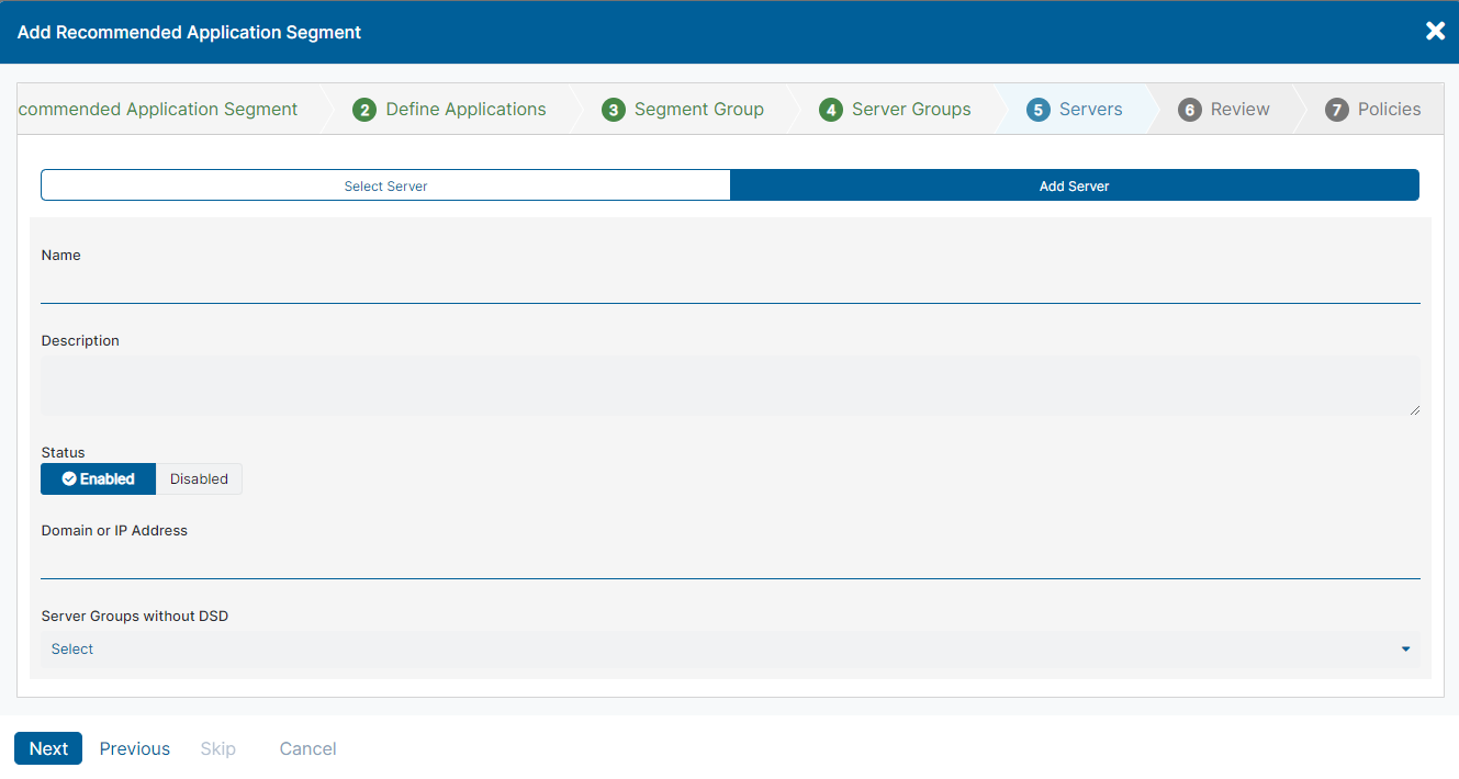 Configuring Recommended Application Segments | Zscaler