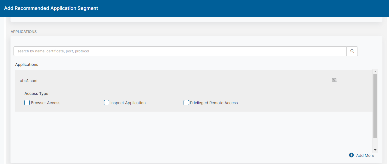 Configuring Recommended Application Segments | Zscaler