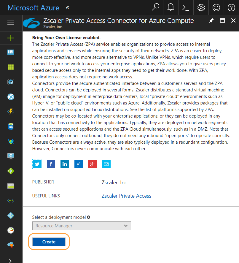 Connector Deployment Guide for Microsoft Azure | Zscaler
