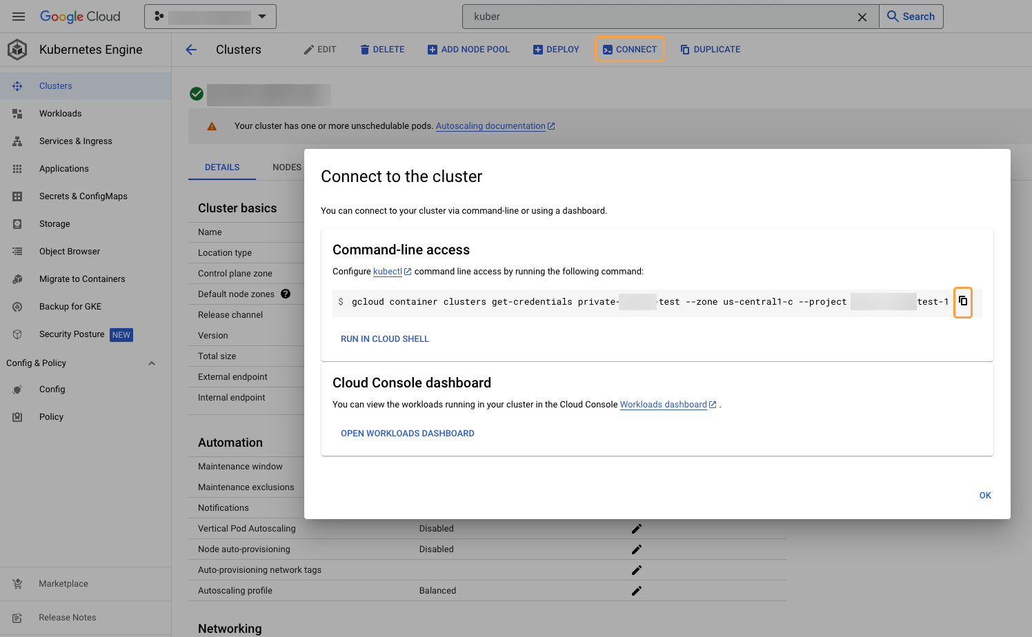 Onboarding a Private Google Kubernetes Engine Cluster | Zscaler