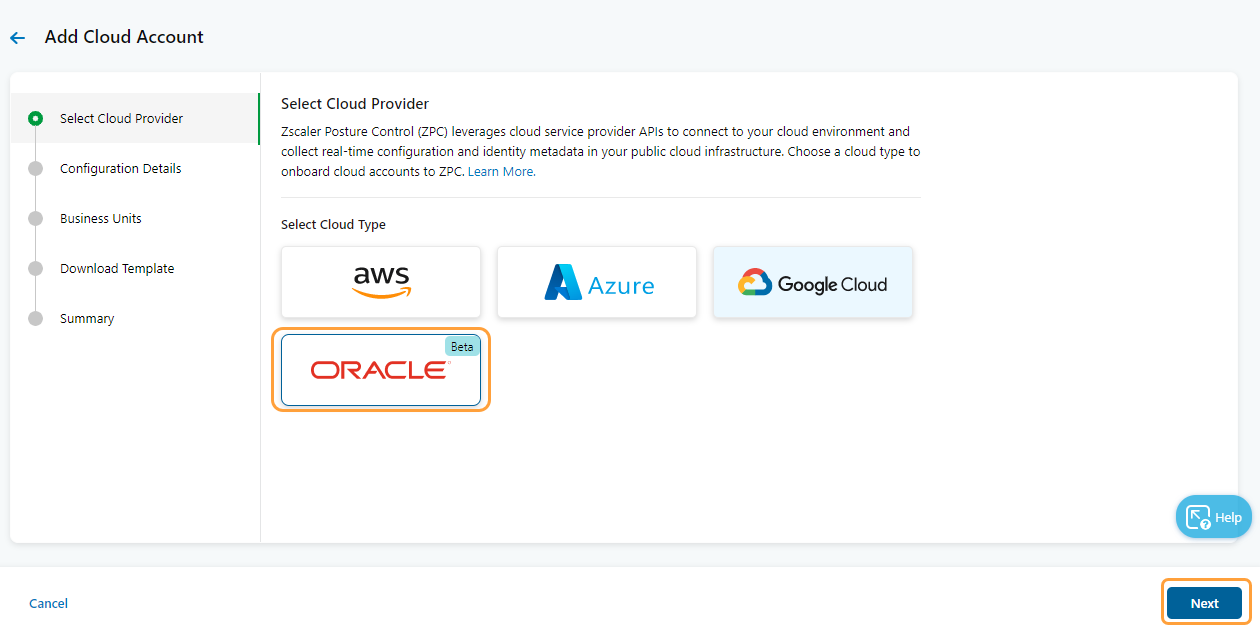Onboarding an Oracle Cloud Infrastructure (OCI) Tenant | Zscaler