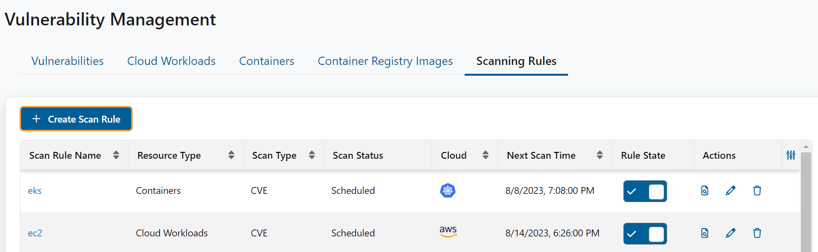 Adding a Vulnerability Scanning Rule for Cloud Workloads | Zscaler