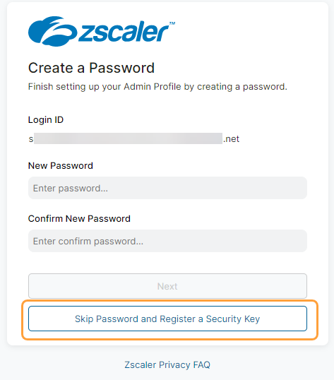 Zscalerアカウントのセットアップ | Zscaler